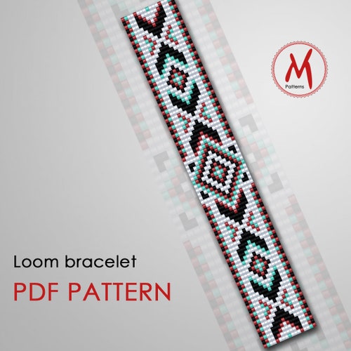 Star Inspired Loom Bead Pattern for Bracelet Native - Etsy
