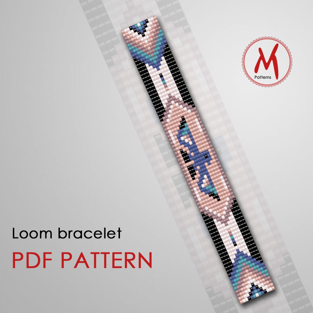 Thunderbird Lines Loom Bead Pattern for Bracelet Native - Etsy