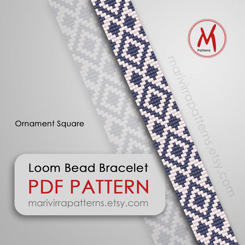 Pattern Set of 4 Loom Bracelets, Bead Loom Pattern in PDF, Easy for ...