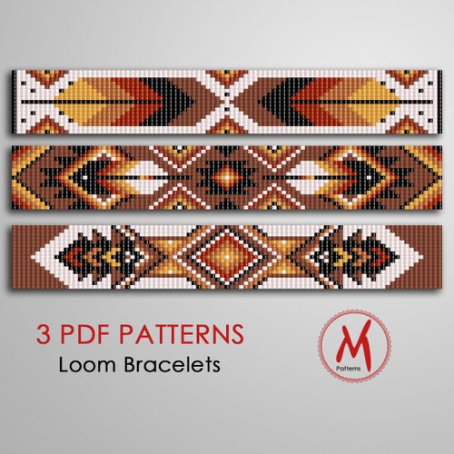 Thunderbird Set Loom Bead Patterns for Bracelets Set of 3 - Etsy
