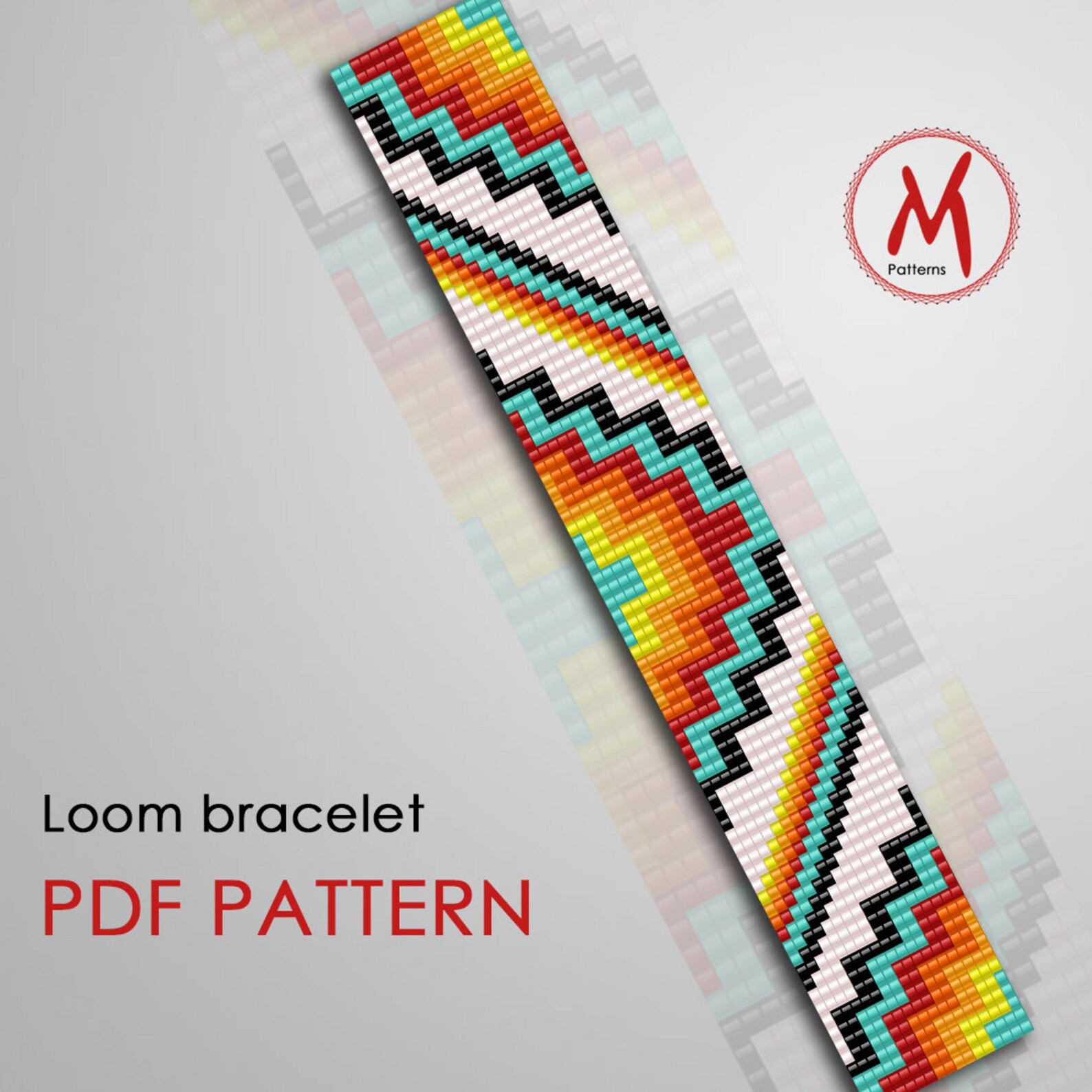 Ethnic Narrow Loom Pattern for Bracelet Native Inspired - Etsy