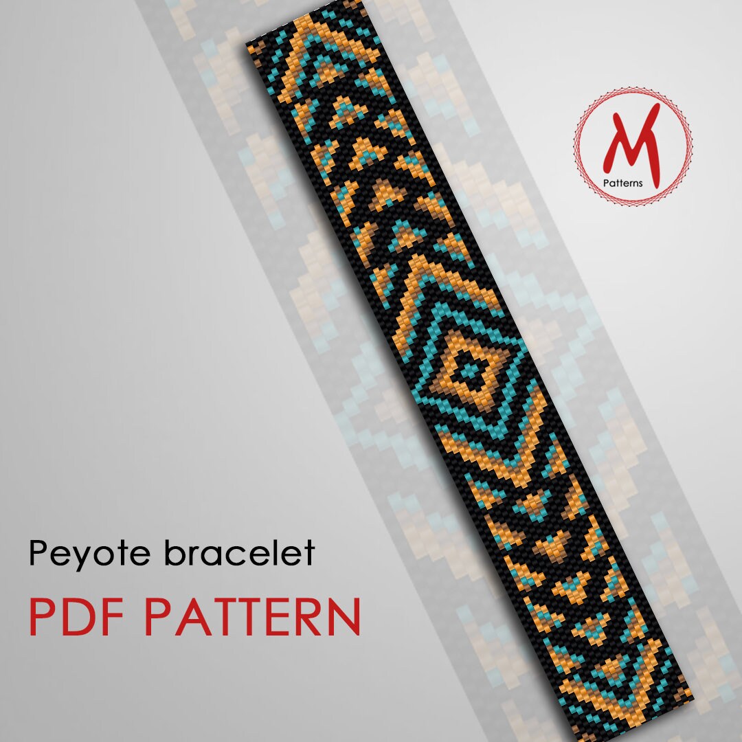 Native Colours Peyote pattern for bracelet Native inspired | Etsy