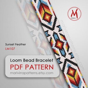 Sunset Set Loom Bead Patterns for Bracelets - Set of 3 Pattern, Native ...