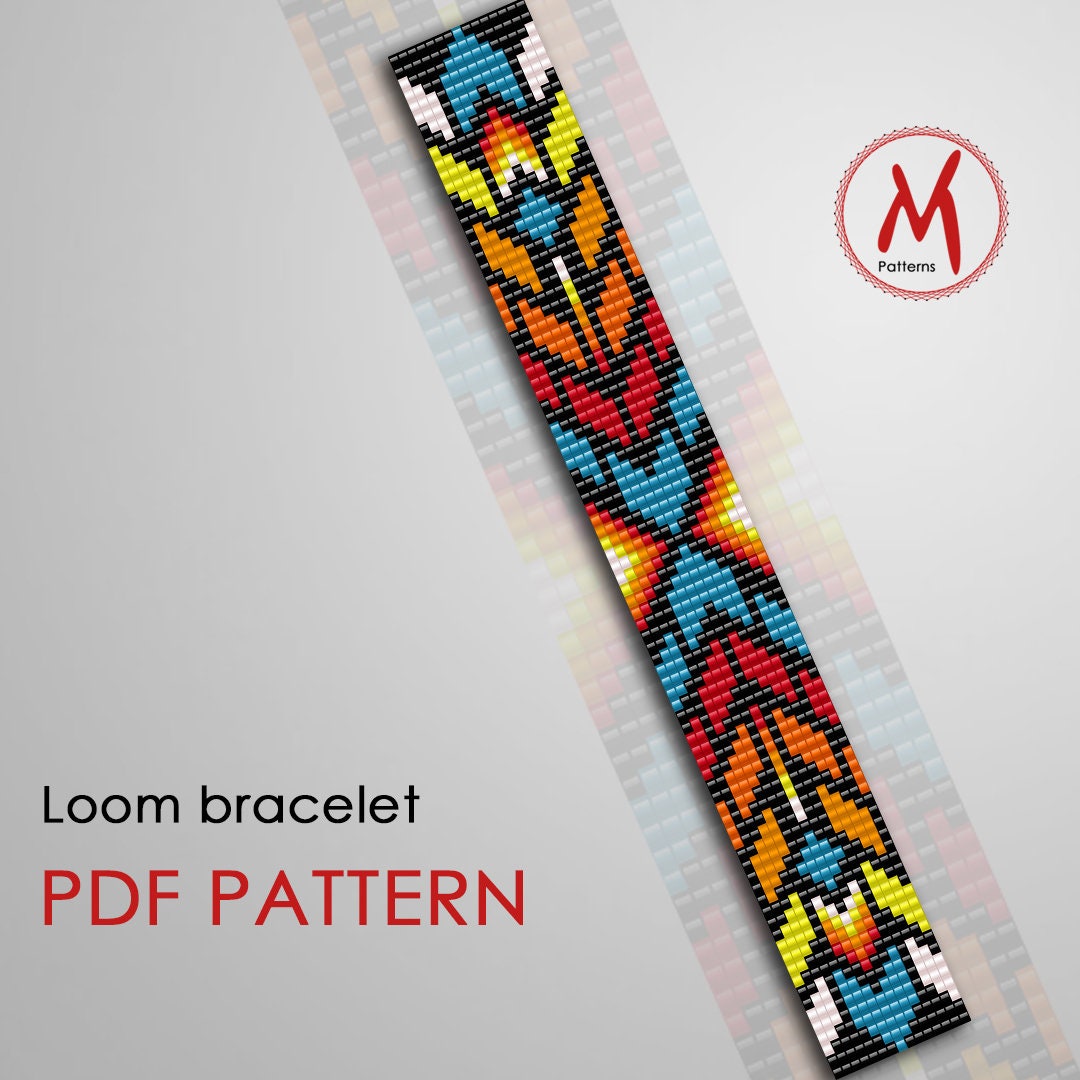 Inspired Triangle Loom Bead Patterns for Bracelets Indian - Etsy