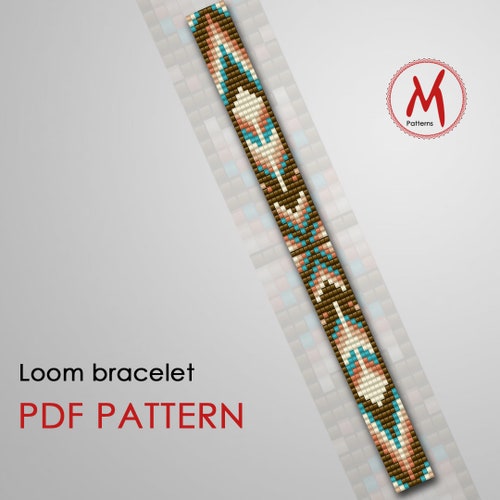 Star Inspired Loom Bead Pattern for Bracelet Native - Etsy