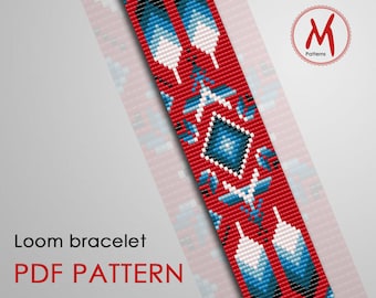 Native Feather Loom Bead Patterns for Bracelets Set of 3 - Etsy