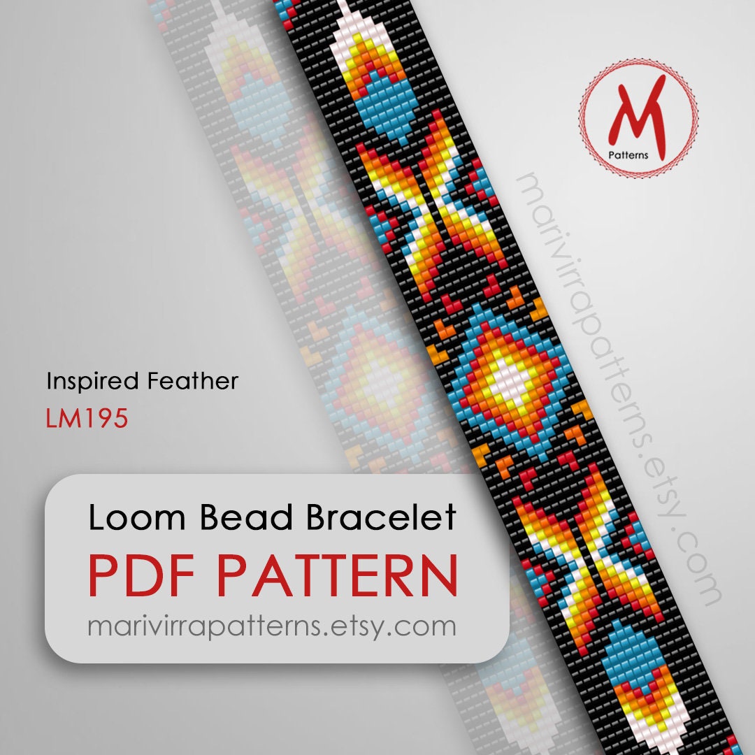 Inspired Feather Loom Bead Patterns for Bracelets - Modern Pattern ...