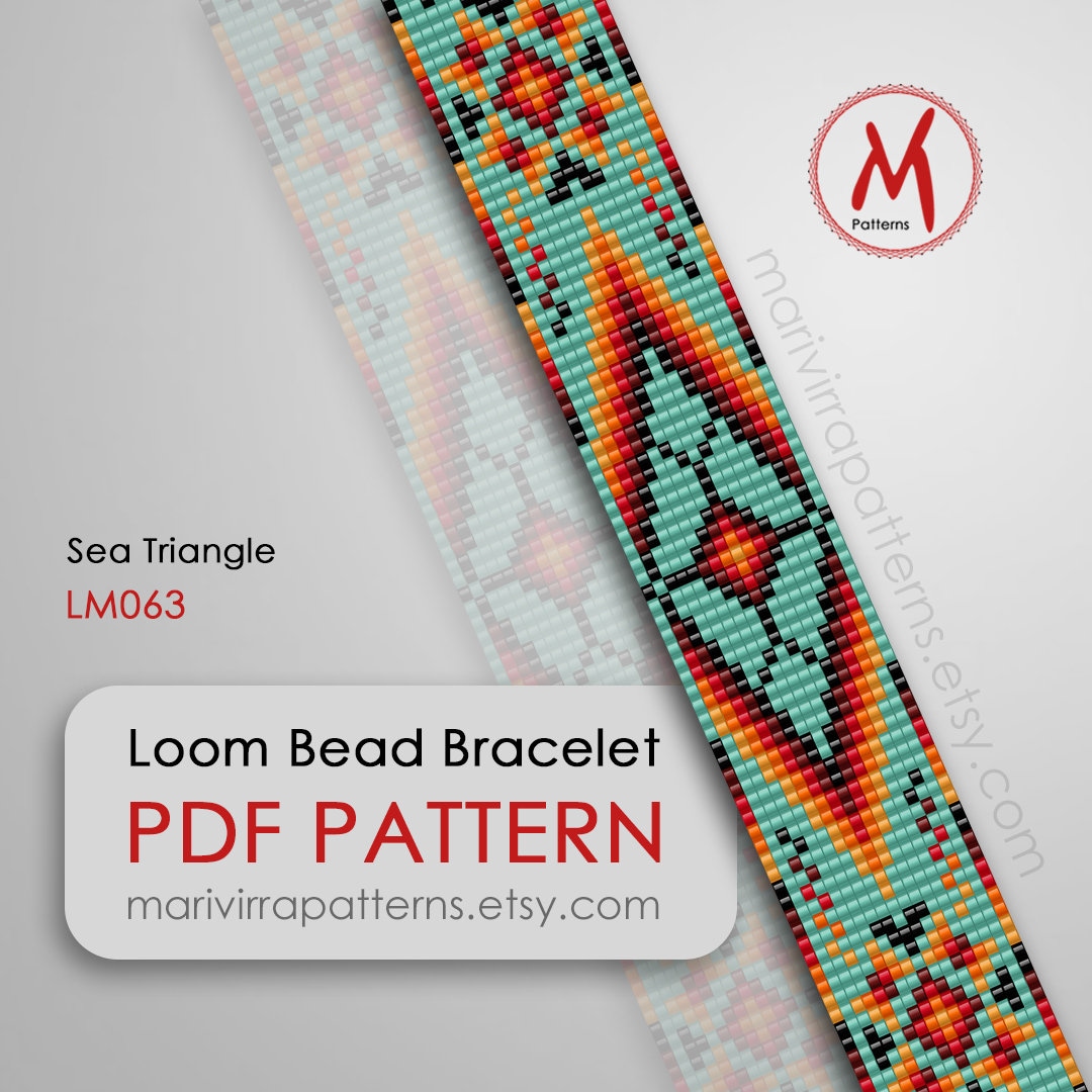 Sea Triangle Loom Bead Pattern for Bracelet - Native Inspired ...