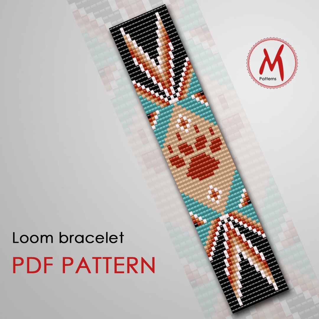 Paw Lines Loom Bead Pattern for Bracelet Wild Inspired Wolf | Etsy