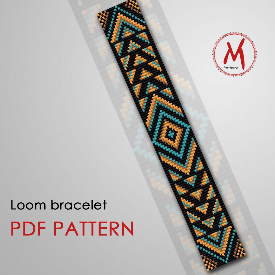Native Colours Loom Bead Pattern for Bracelet Native Inspired, American ...