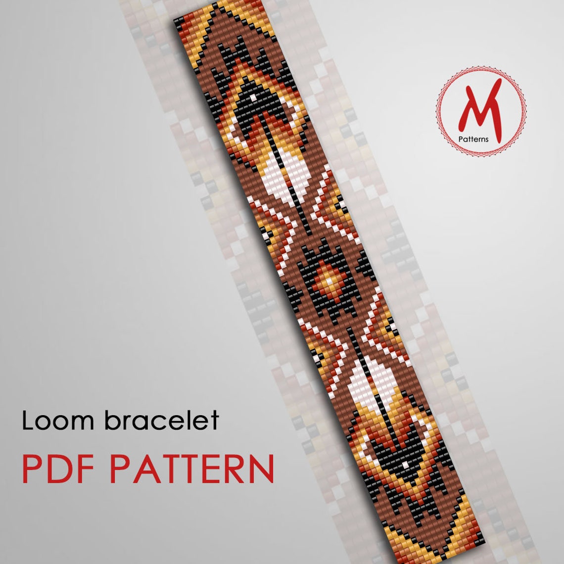 Native Feather Loom Bead Pattern for Bracelet American - Etsy