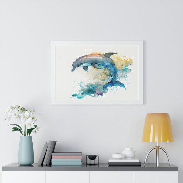 Dolphin Art Print - Etsy