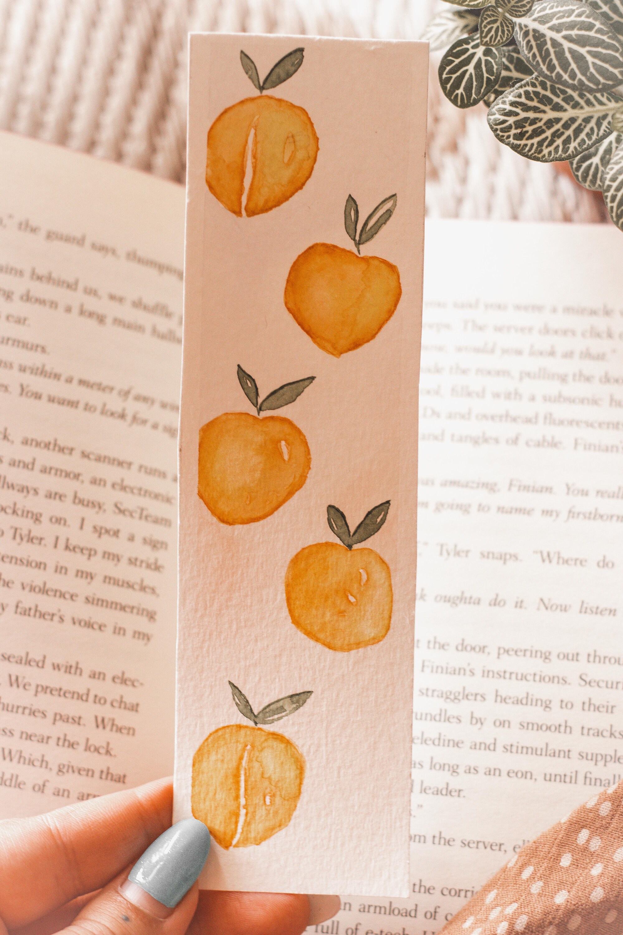 Original Watercolor Hand Painted Bookmark FRUIT Bookmarks - Etsy