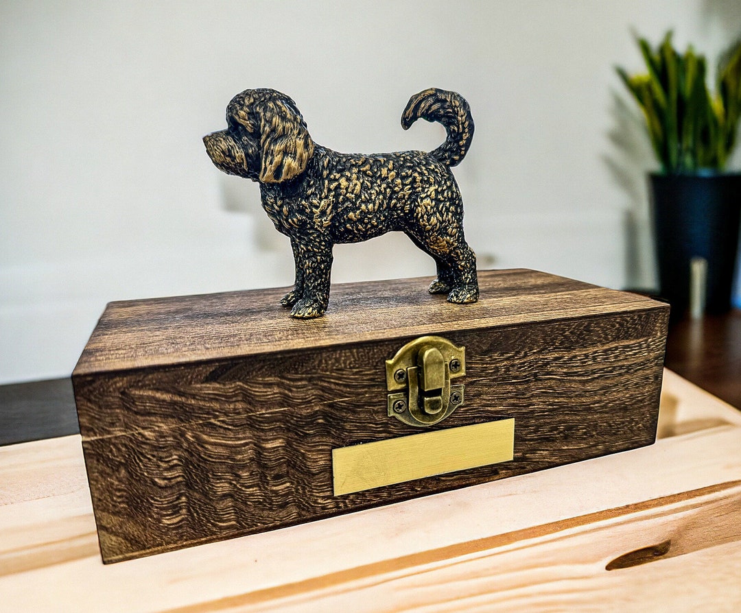 Beautiful Cockapoo Ashes Box, Ashes Urn, Cockapoo Ashes Urn for Dog ...