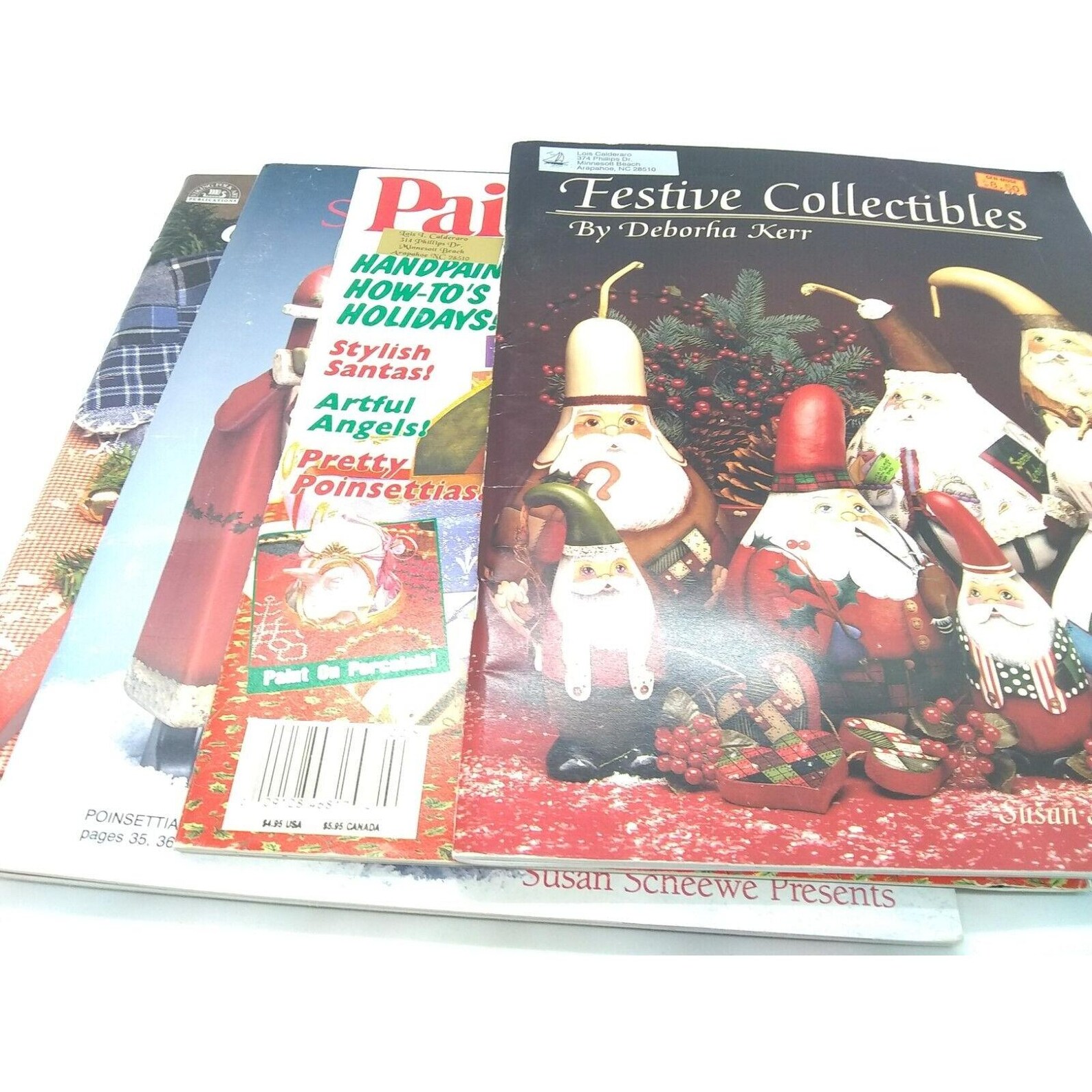 Vtg 90s Bundle Santa Claus Better Homes Christmas Craft Ideas Magazines ...