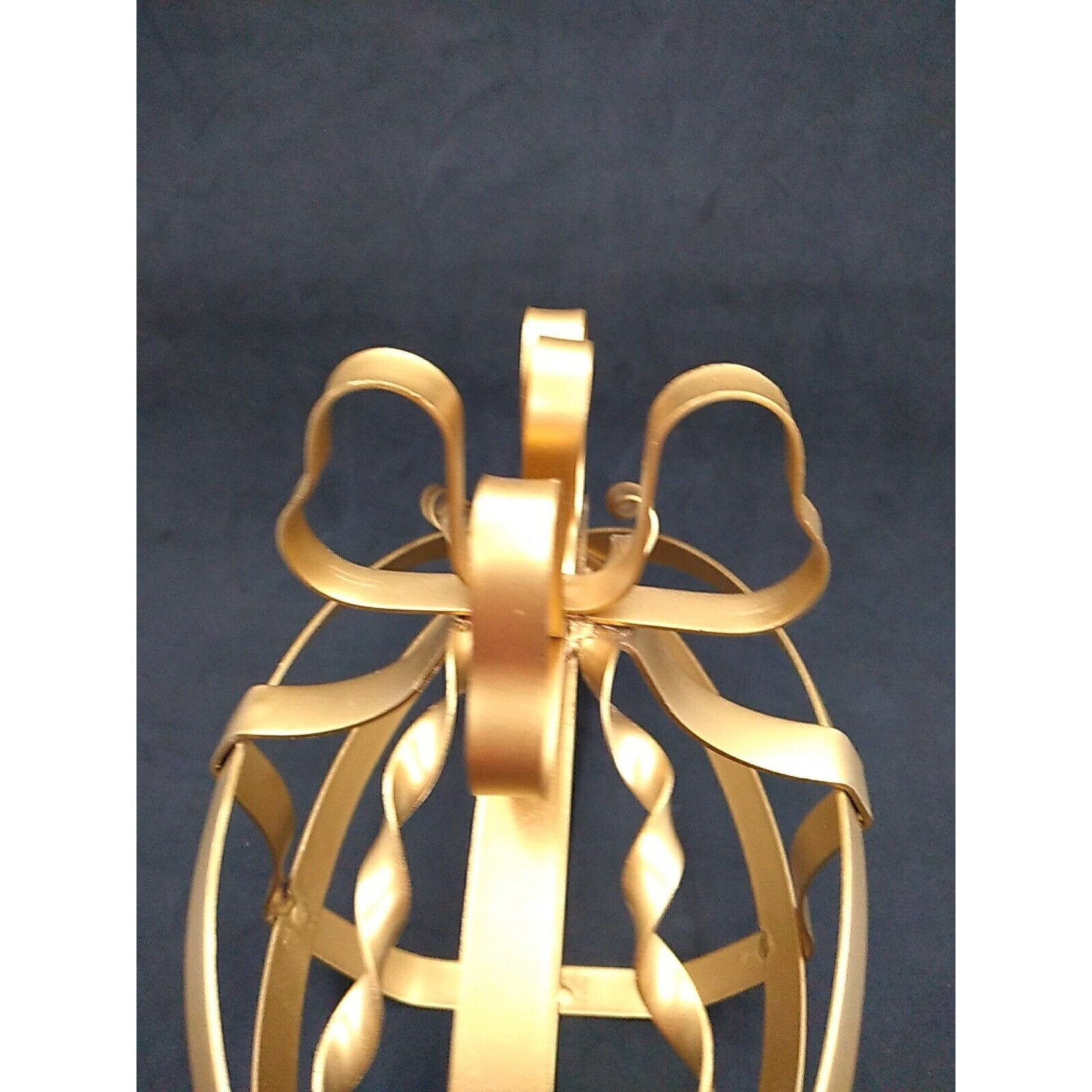 Unique Golden Metal Easter Egg Ribbon Decorative Orb - Etsy