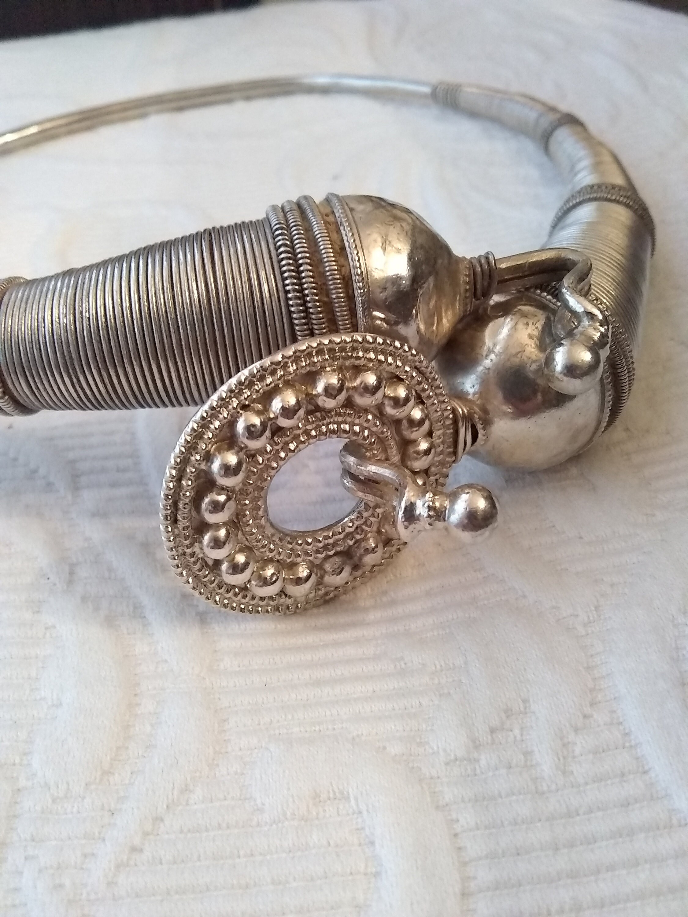 Early to Mid Century Rajasthan Silver Torque - Etsy