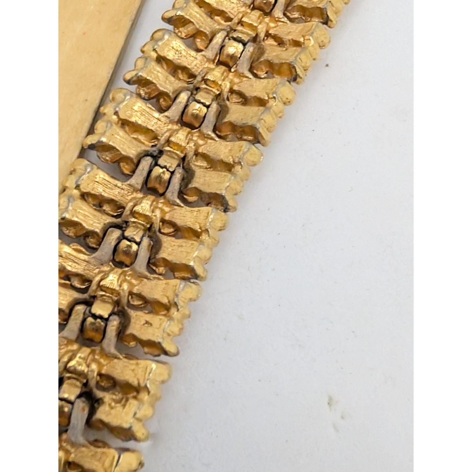 Vtg Bracelet Sarah Coventry Gold Tone 'sunset' Ball Spike Atomic Link ...