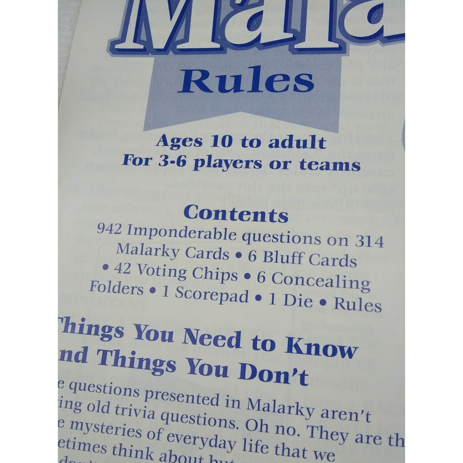 Malarky Board/ Card Game - Etsy