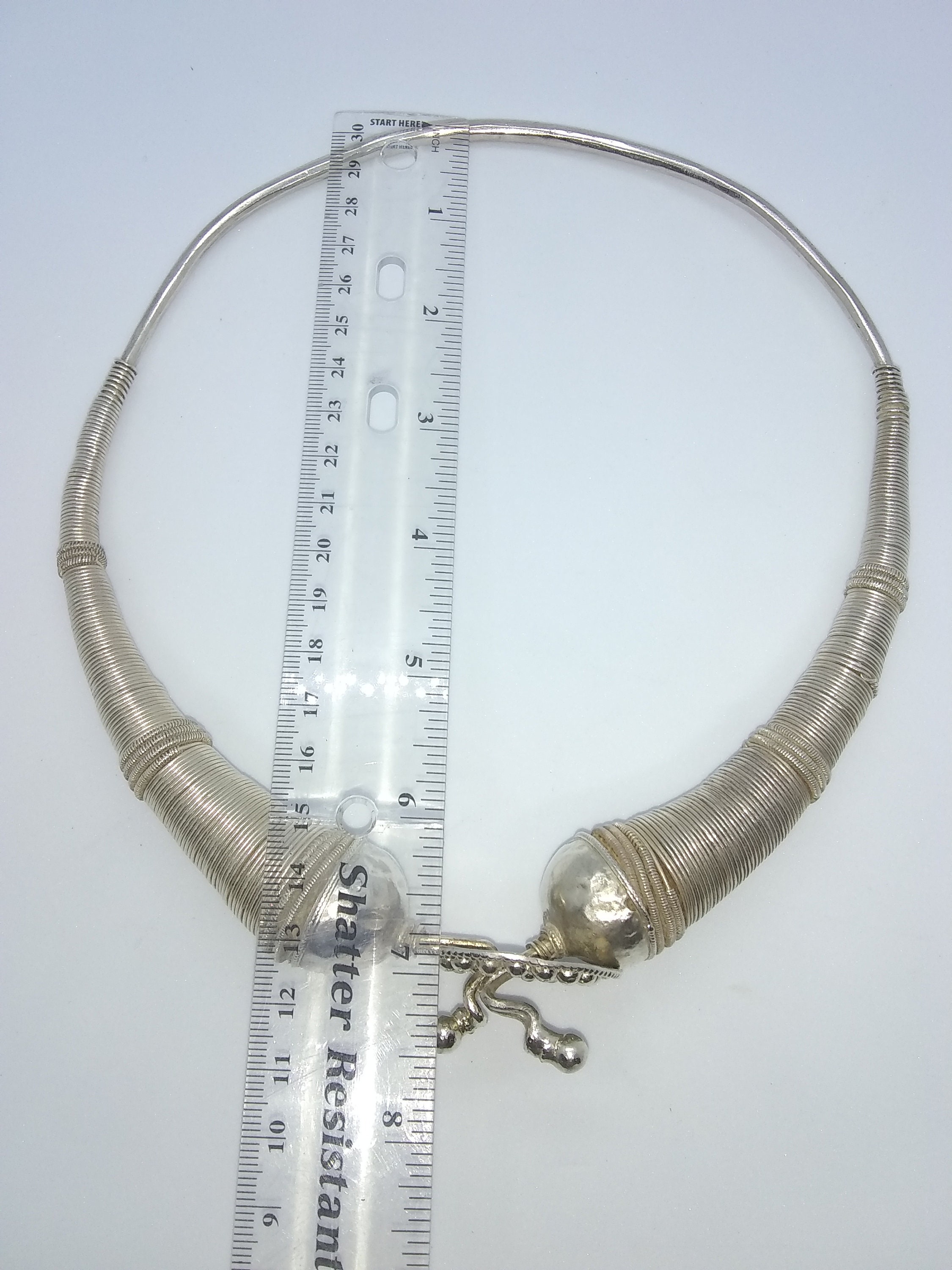 Early to Mid Century Rajasthan Silver Torque - Etsy