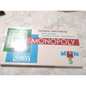 Vintage Parker Brothers Monopoly Board Game 1961 Edition READ ...
