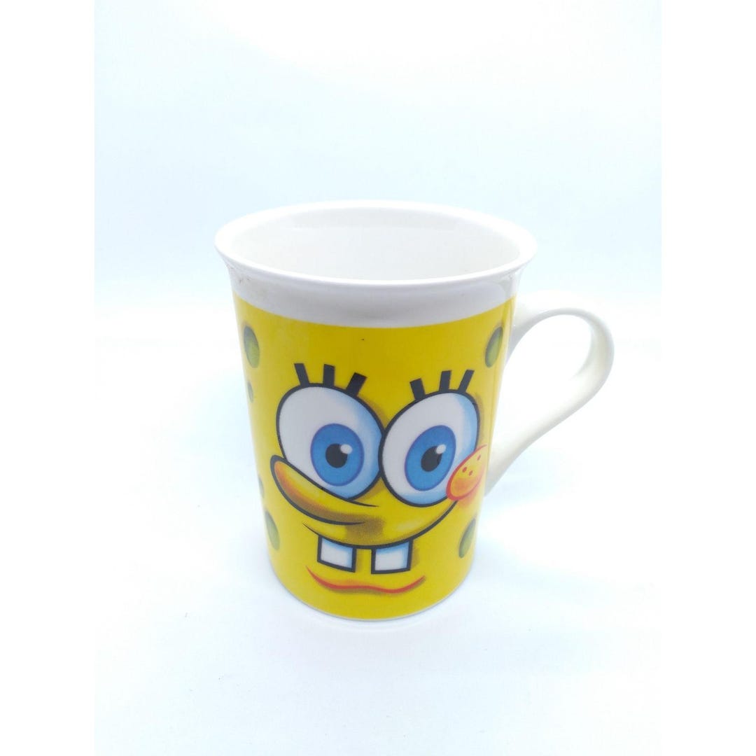 Sponge Bob Square Pants Mug Silly Face Viacom - Etsy