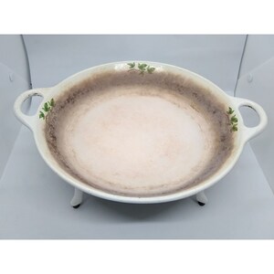 Vtg Set Prizer Ware Enamel Cast Iron Green Ivy Casserole Skillet D-12 W ...