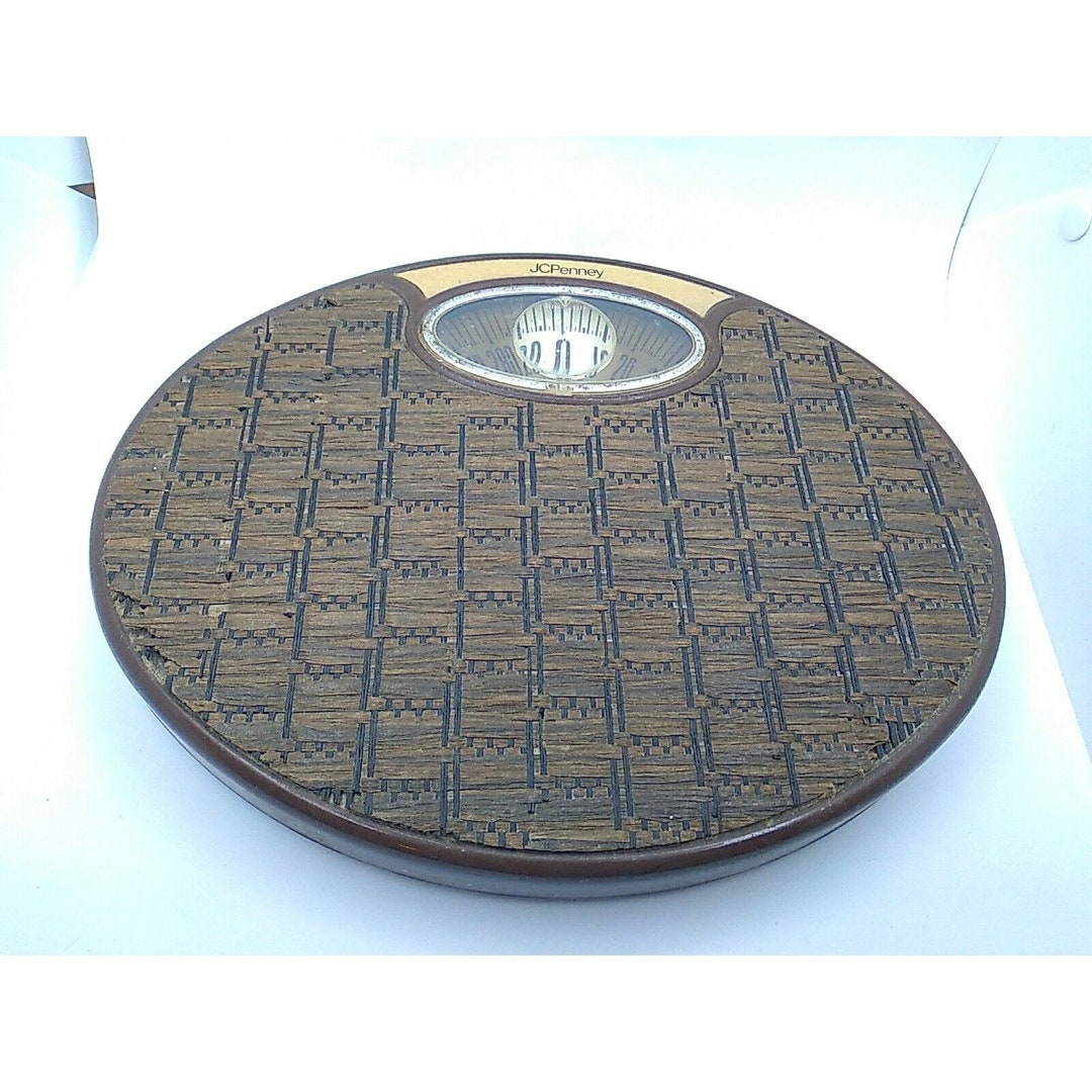 Vtg JC Penney Bathroom Scale Mid Century Modern Retro Prop Scale Works ...