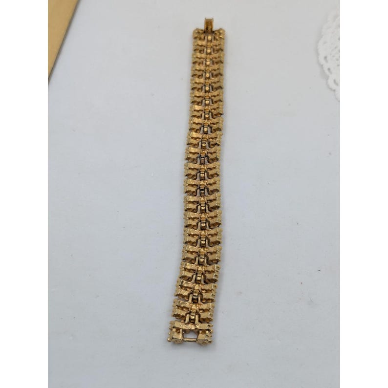 Vtg Bracelet Sarah Coventry Gold Tone 'sunset' Ball Spike Atomic Link ...