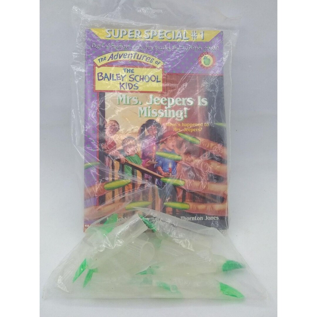 Vtg. NOS HTF Sealed the Bailey Kids Mrs. Jeepers is Missing W/green ...