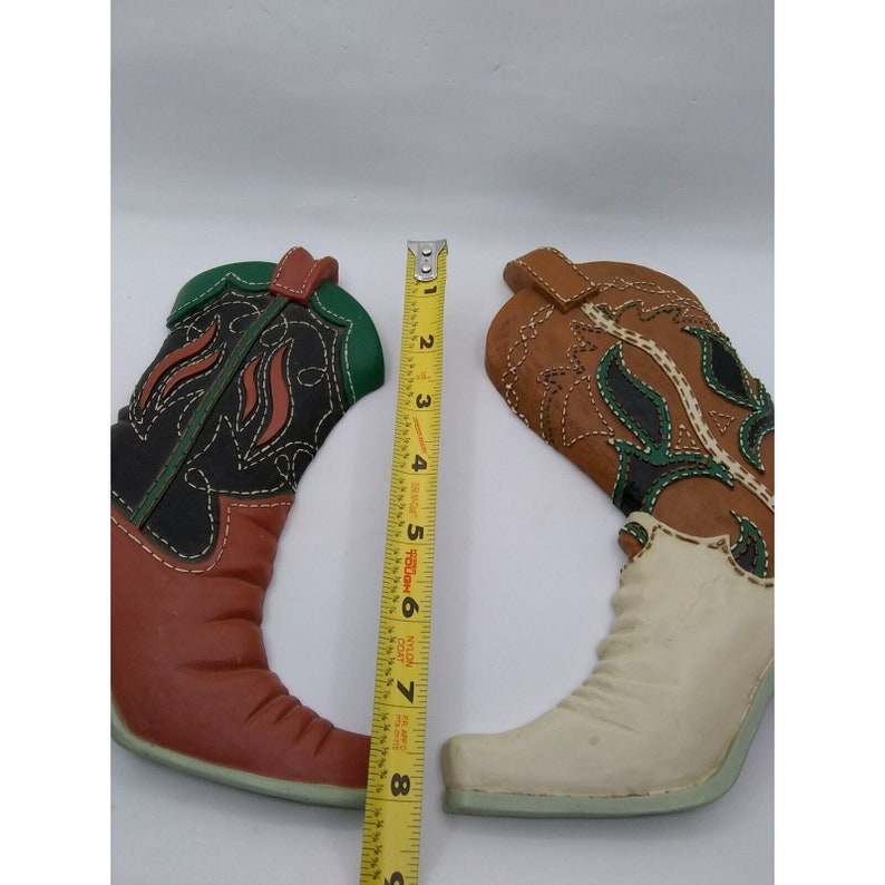 2 Western Cowgirl Cowboy Boots Polystone Wall Hanging Plaques - Etsy