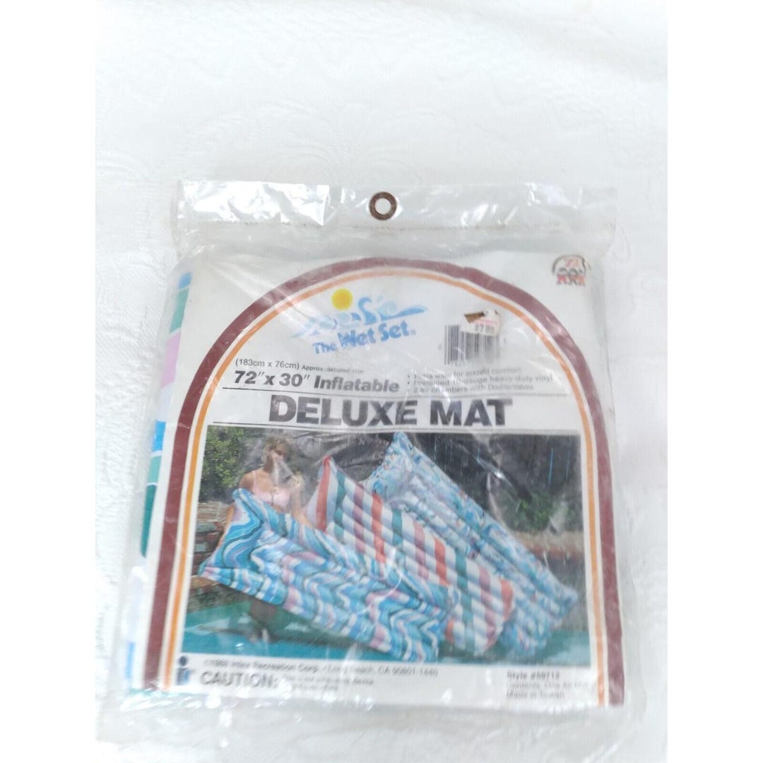 Vintage 1988 Intex the Wet Set Deluxe Mat Float 72"× 30" 59712 NOS ...