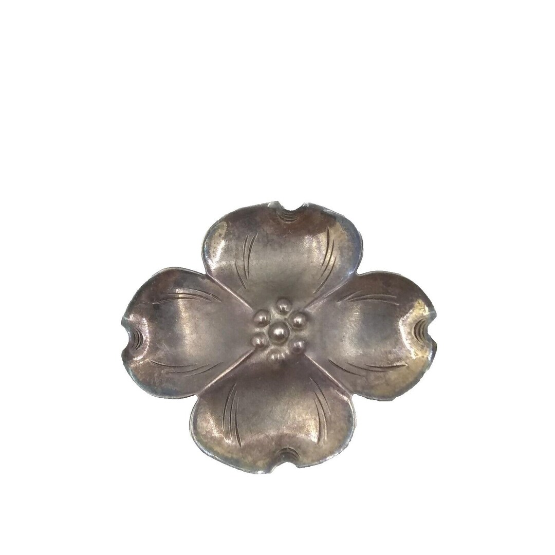 Stuart Nye Signed Sterling Silver Vintage Dogwood Flower Pin Brooch ...