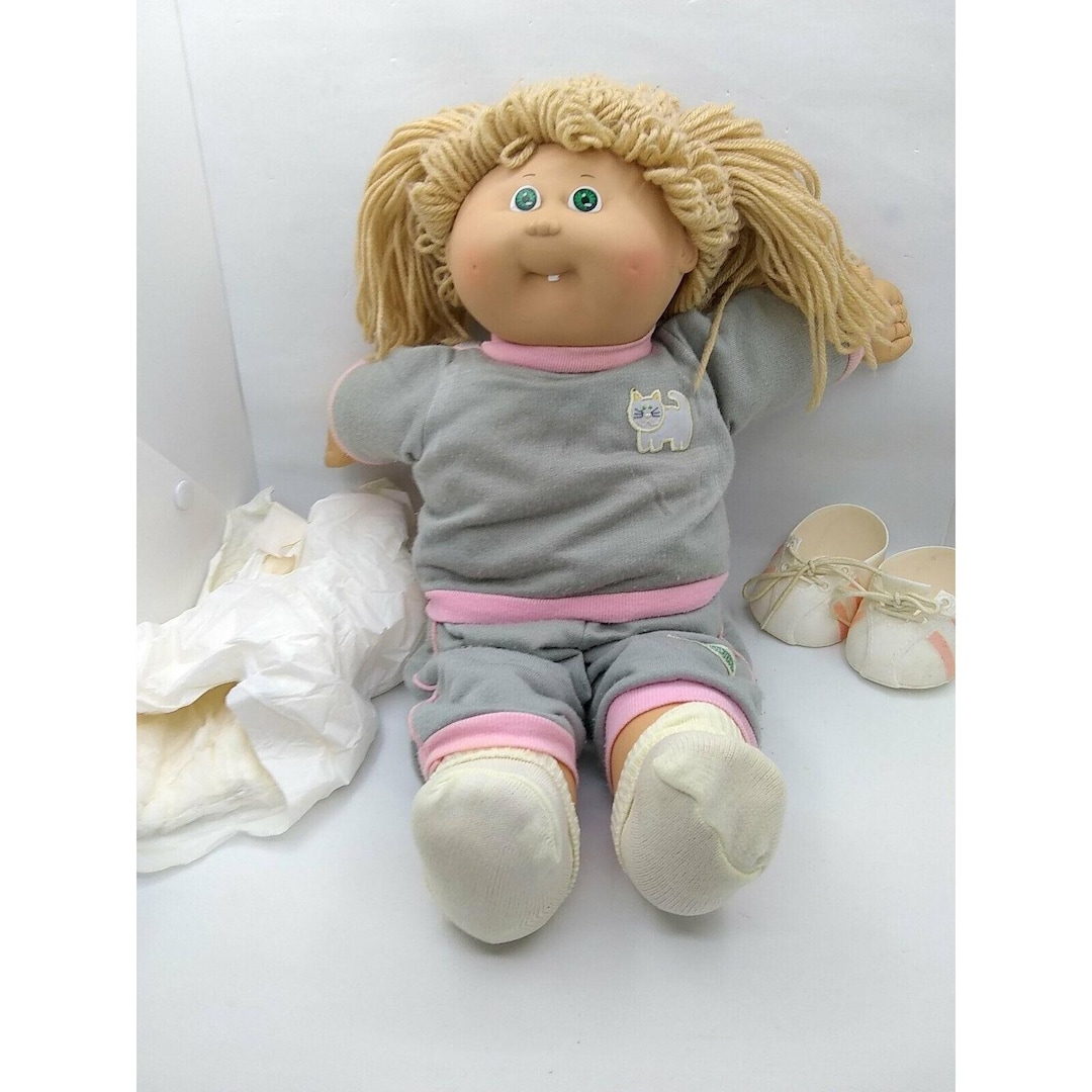 Vintage 80s Cabbage Patch Kid Doll Cat Outfit With Socks Shoes & a Vintage Diaper - Etsy