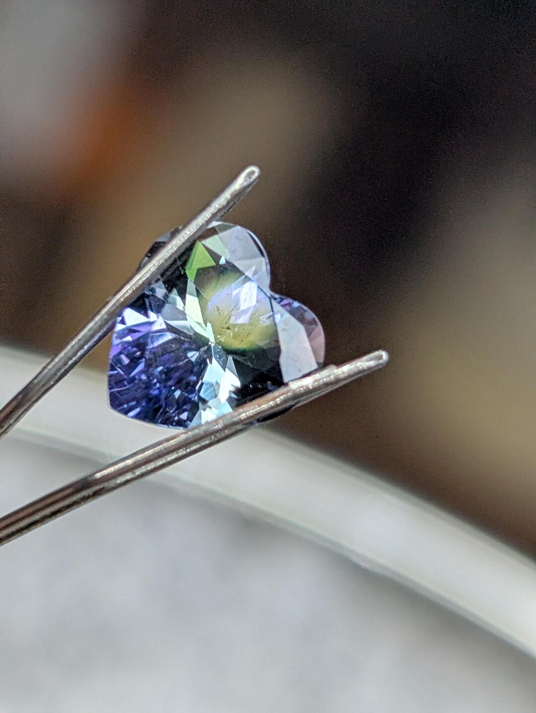1.36 Ct Amazing Untreated Mermaid Heart Tanzanite With Perfect Color ...