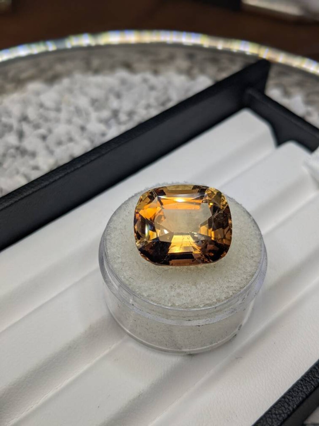 17.20 Carat Incredible Imperial Brown Color Topaz. 100% Natural, No ...