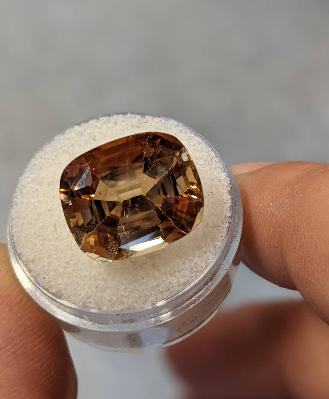 17.20 Carat Incredible Imperial Brown Color Topaz. 100% Natural, No ...