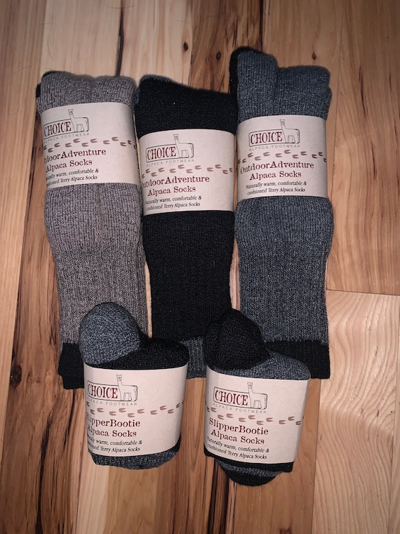 Outdoor Adventure Alpaca Socks made in USA | Etsy