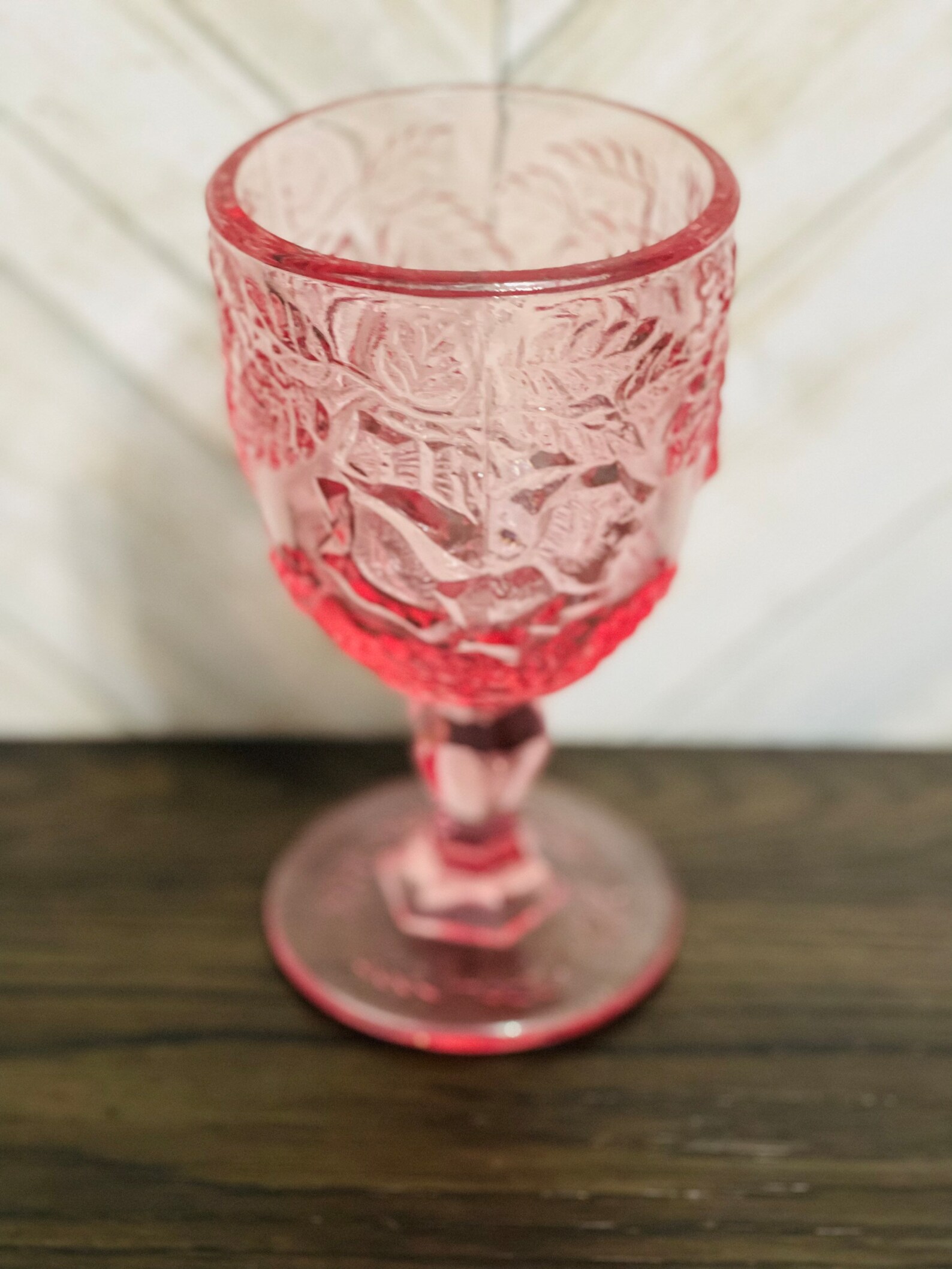 Vintage Fenton Madonna Inn Flat Wild Rose Goblets Goblets - Etsy