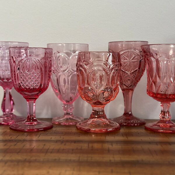 Pink Goblets - Etsy