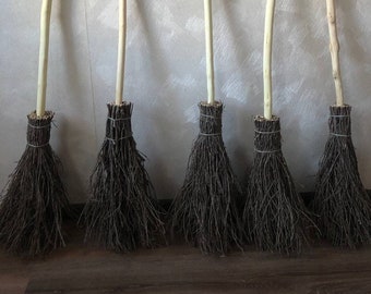 Real Birch Broom Natural Small Broom Decorative Broom Witch's Broom ...