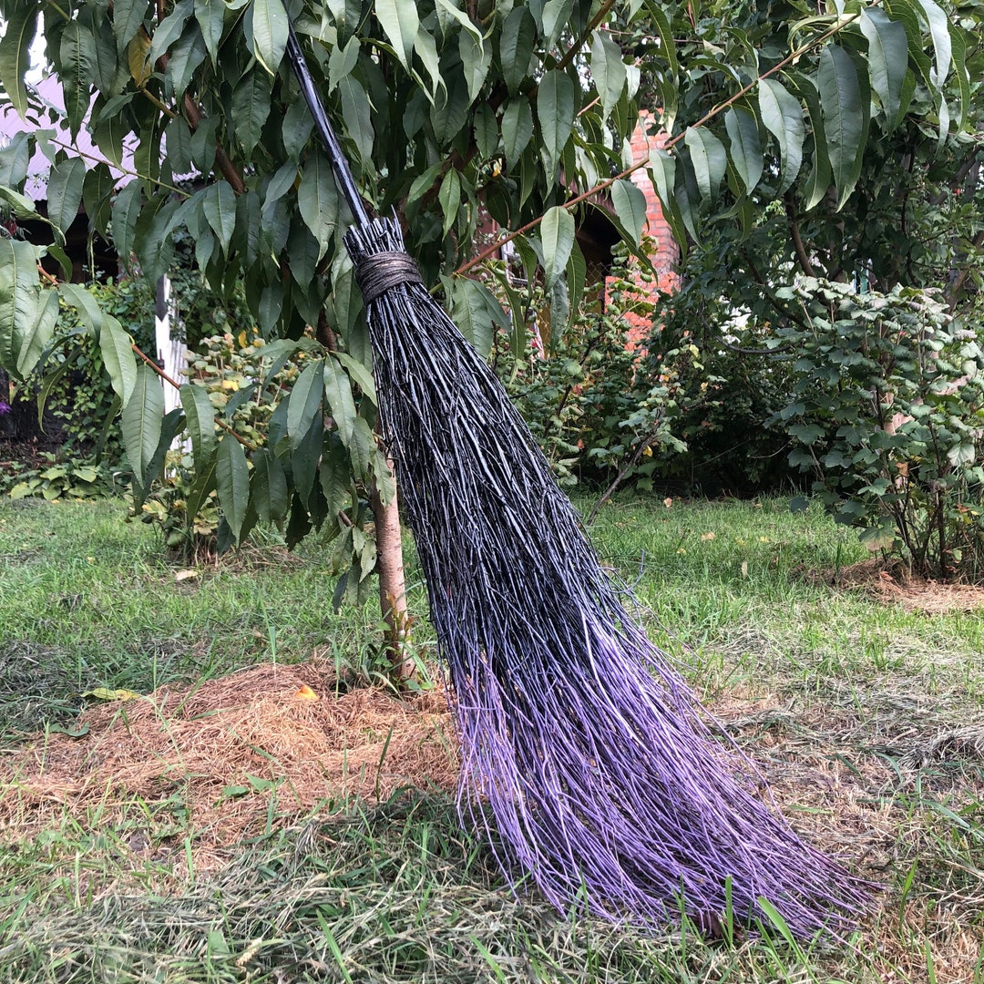 Purple Birch Broom, Besom, Birch Broom, Natural Witch Broom, Wizard ...