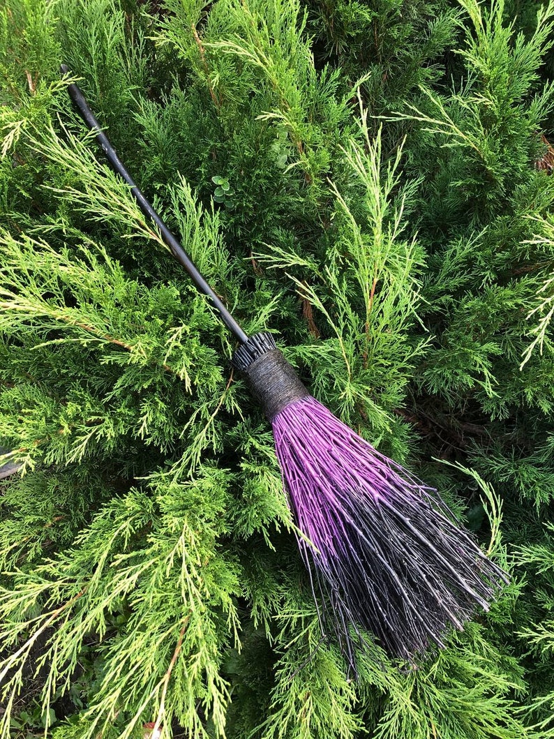 Purple Birch Broom, Besom, Birch Broom, Natural Witch Broom, Wizard ...