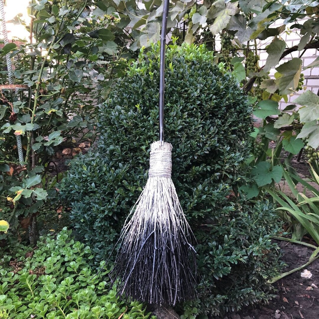 Silver Black Birch Broom, Besom, Birch Broom, Natural Witch Broom ...