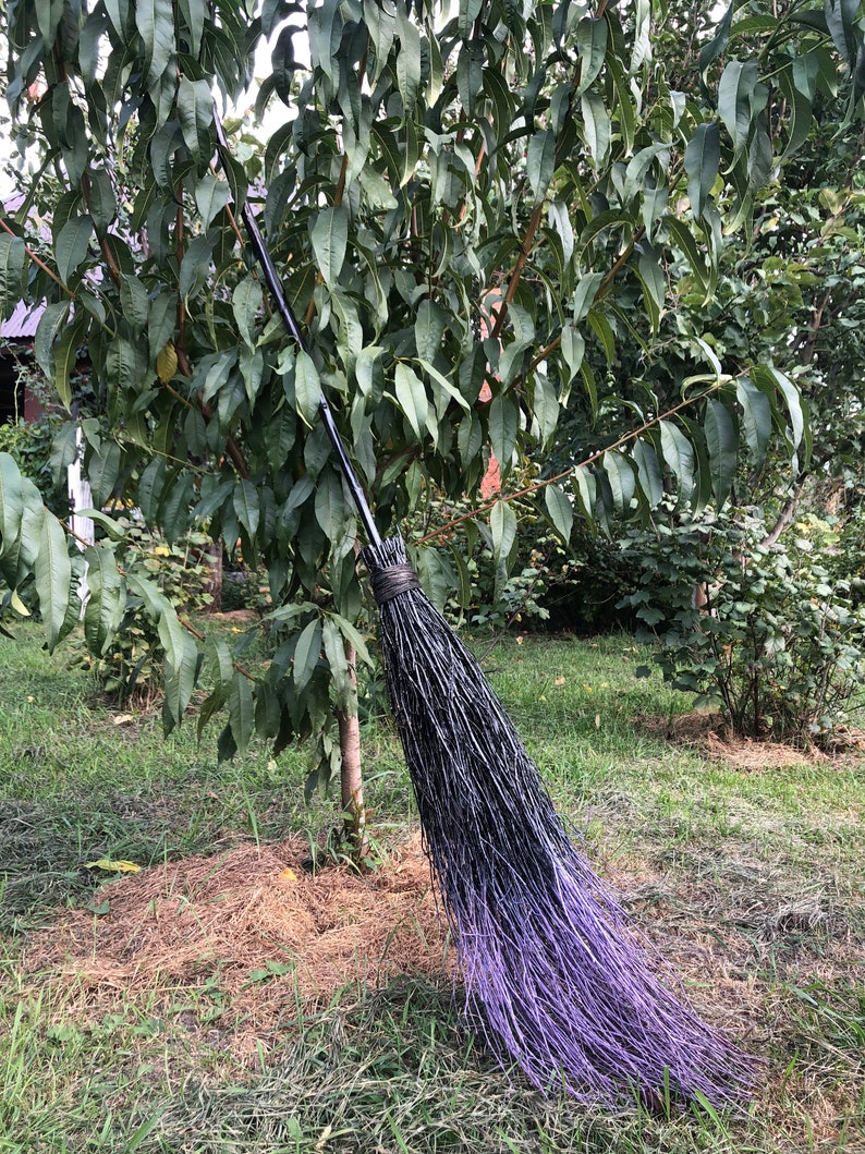 Purple Birch Broom, Besom, Birch Broom, Natural Witch Broom, Wizard ...