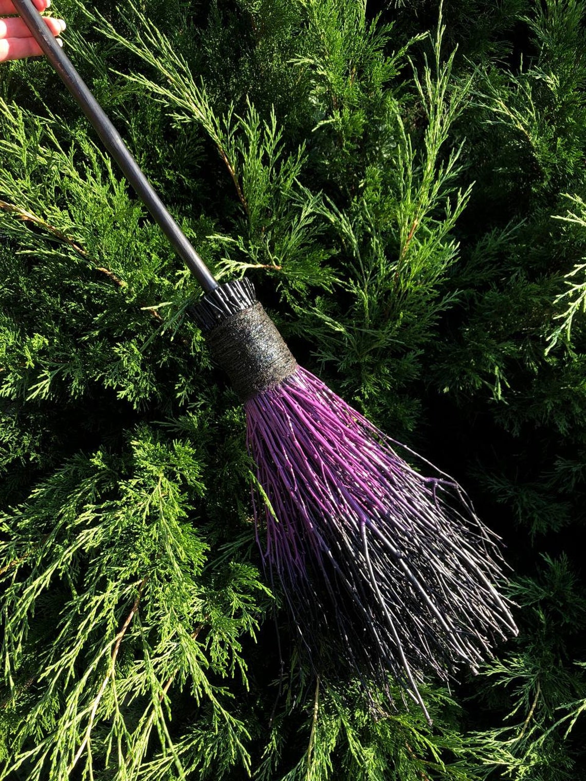 Purple Birch Broom, Besom, Birch Broom, Natural Witch Broom, Wizard ...