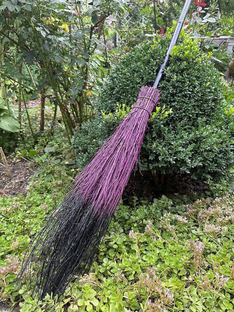 Purple Birch Broom, Besom, Birch Broom, Natural Witch Broom, Wizard ...