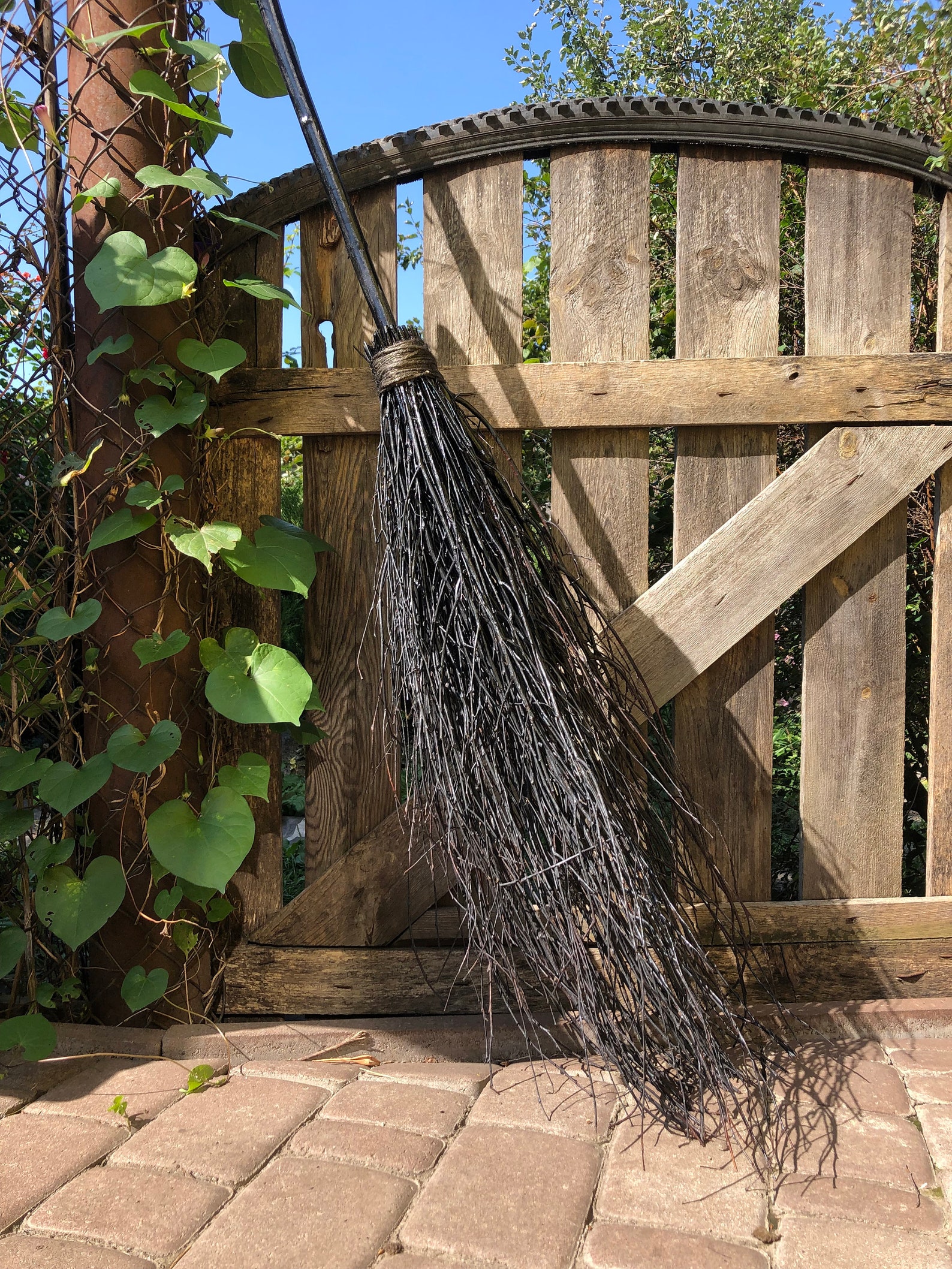 Black Birch Broom, Besom, Birch Broom, Natural Witch Broom, Wizard ...
