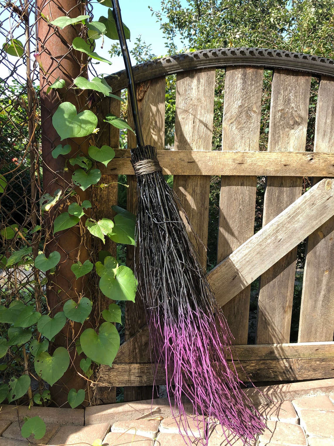 Purple Birch Broom, Besom, Birch Broom, Natural Witch Broom, Wizard ...
