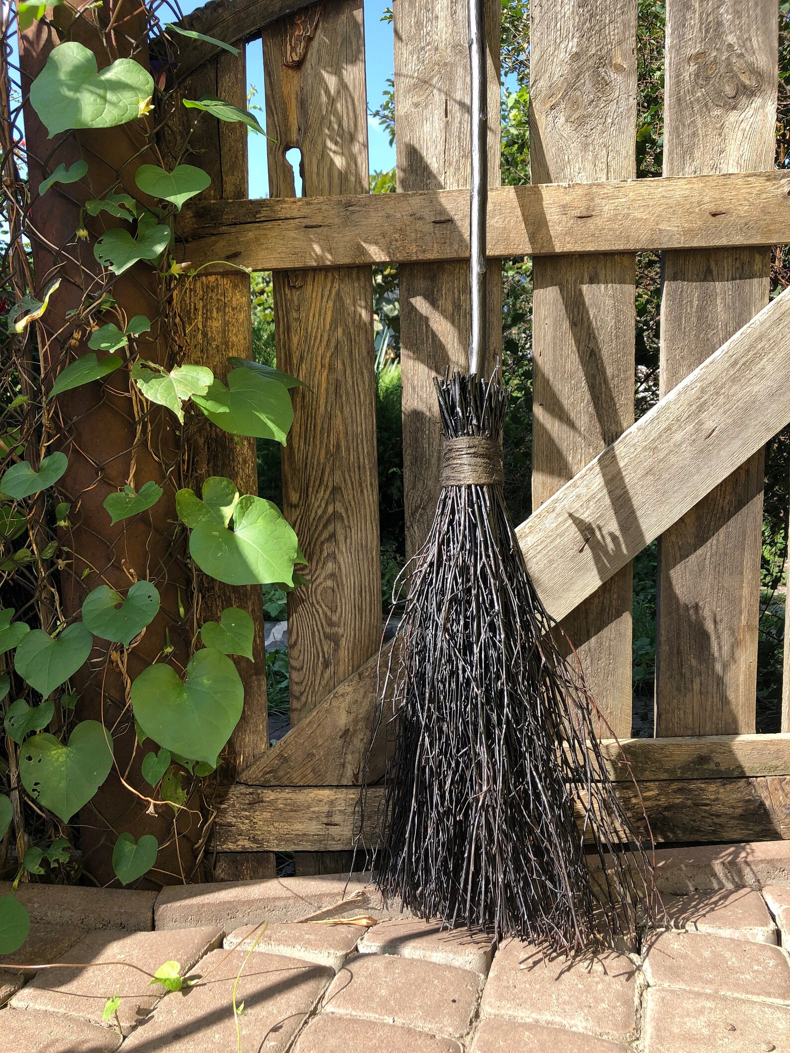 Black Birch Broom, Besom, Birch Broom, Natural Witch Broom, Wizard ...